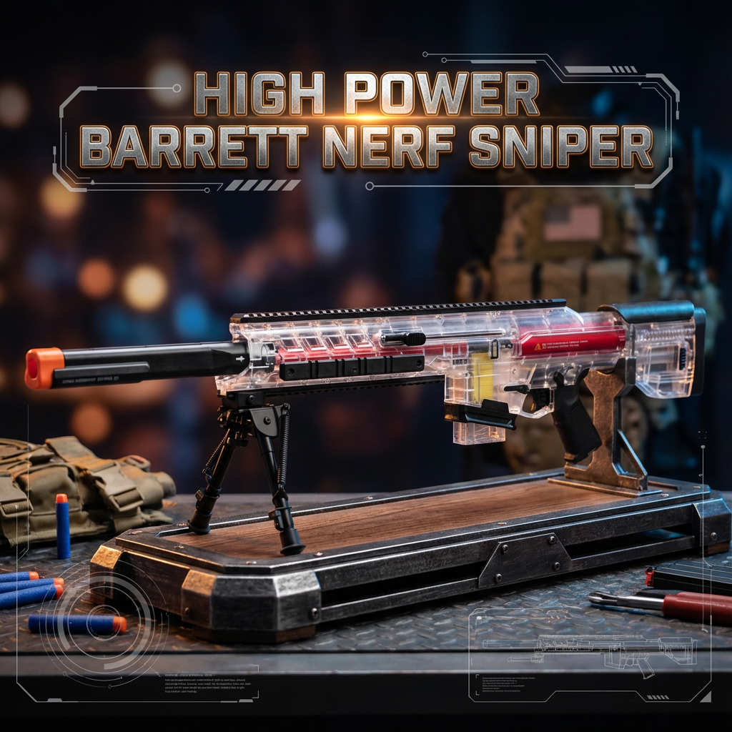 High Power Transparent Barrett Foam Dart Nerf Sniper – rng