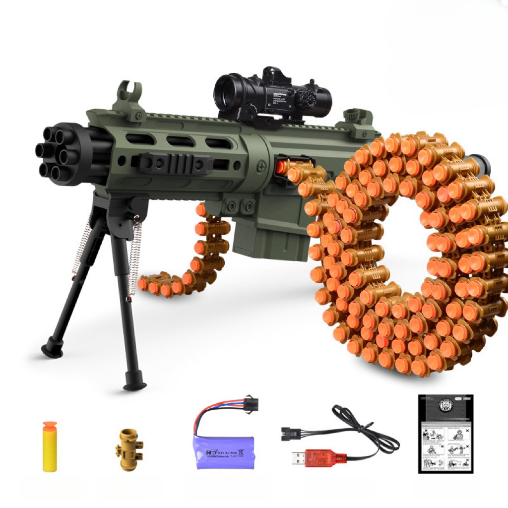 Belt-Fed Automatic Gatling Nerf Gun With Tripod – rng