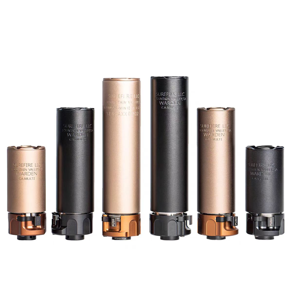 14mm CCW Interface Quick Release WARDEN Metal Silencer Suppressor – rng