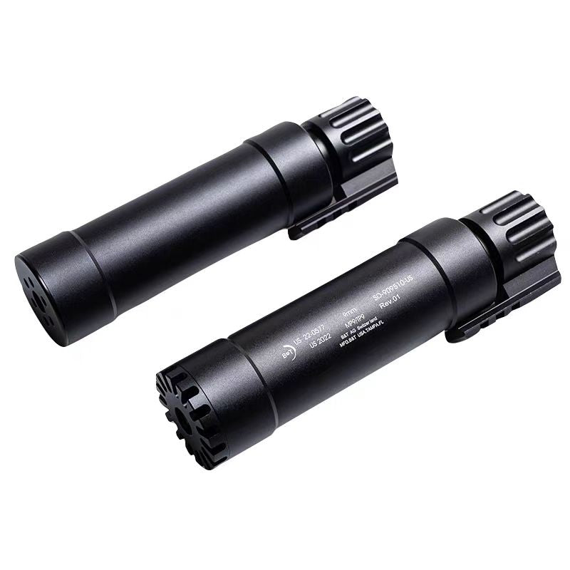 Aluminum CNC Lehui MP9 Metal Silencer Suppressor – rng