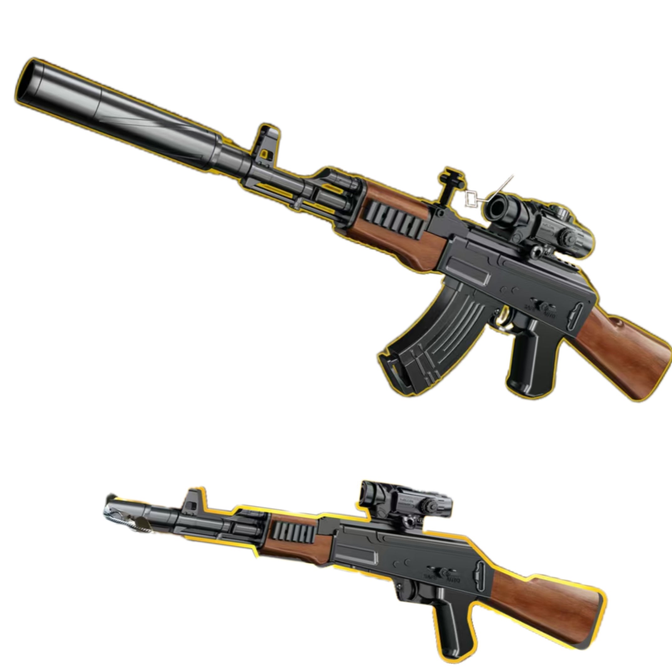 Dual Mode Plastic AK47 Gel Blaster Rifle – rng