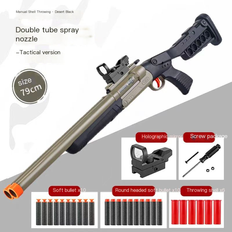 Double-Barreled Shell-Ejecting Shotgun Nerf Shotgun – rng