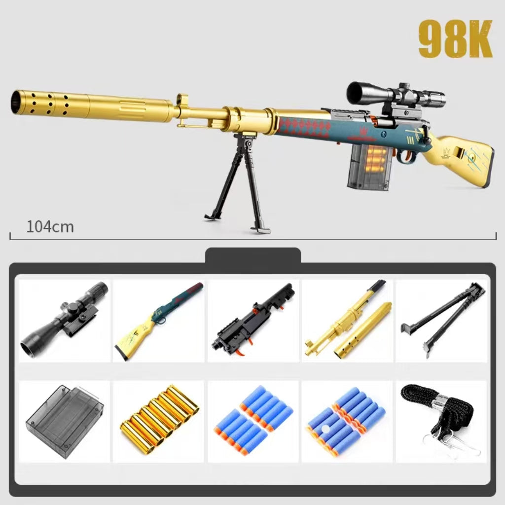 LC Kar98k Gun Nerf Sniper With Tactical Sling – rng