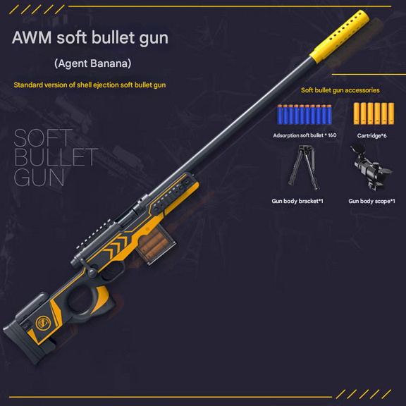 160 Darts AWM Gun Bolt Action Nerf Sniper – rng