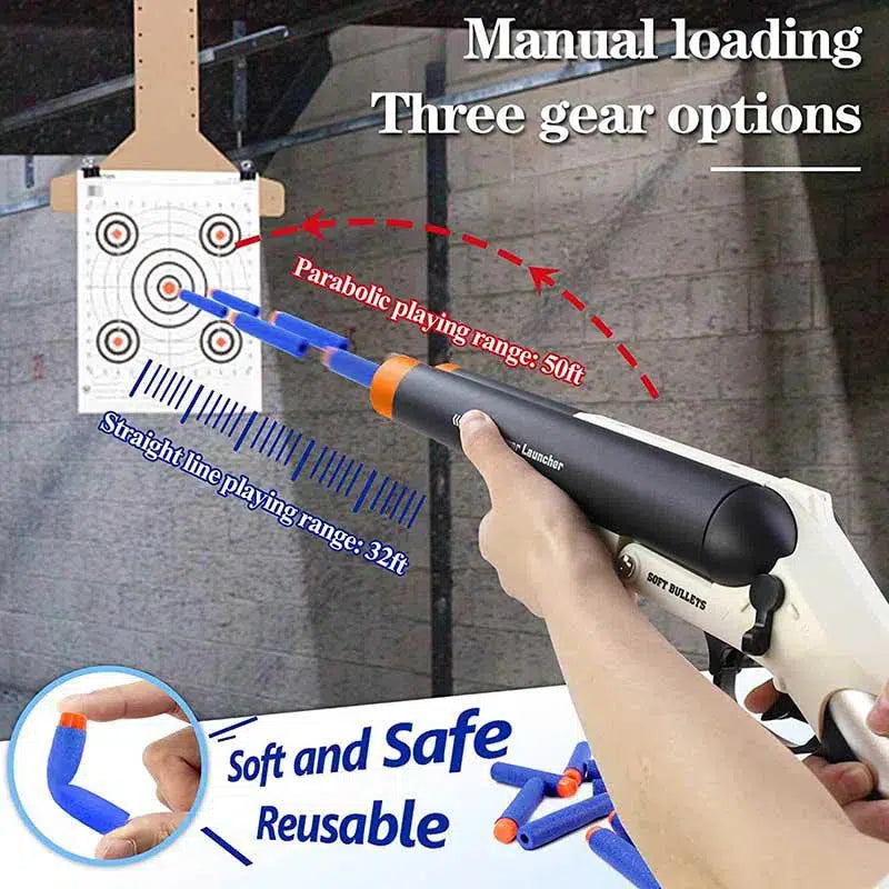 HDS68 Pump-Action Nerf Shotgun With Gas Cylinder – rng