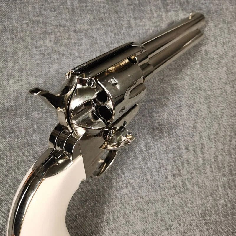 GQH 1873 Colt Silver Alloy Realistic Nerf Revolver – rng