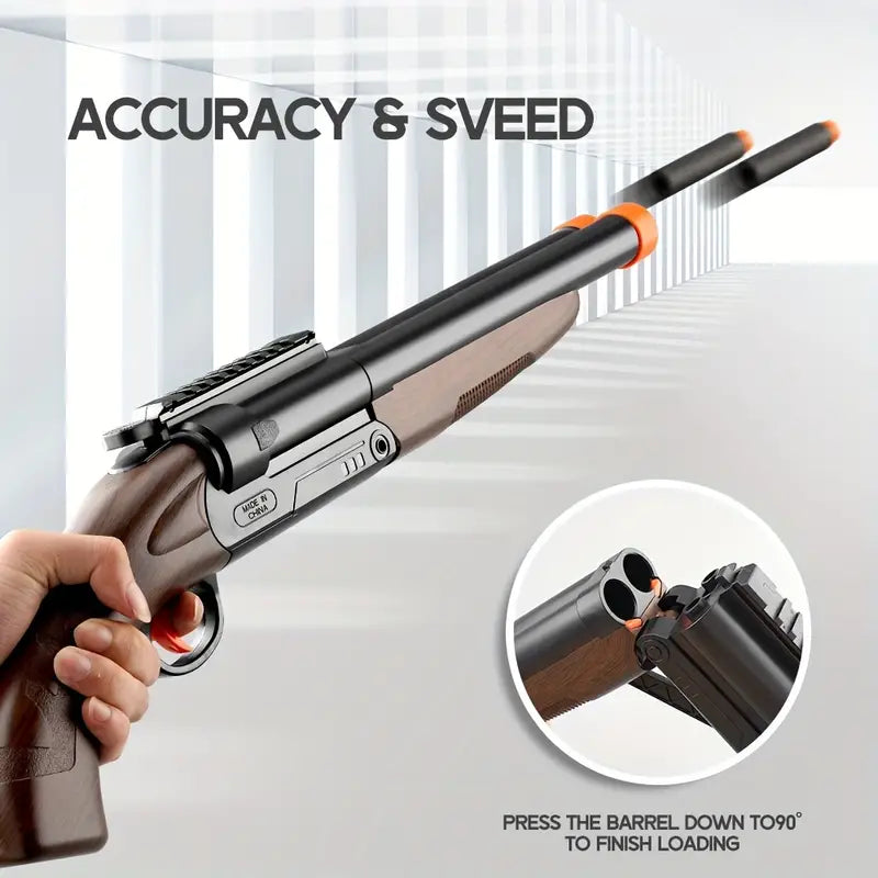 Double-Barreled Shell-Ejecting Gun Nerf Shotgun – rng
