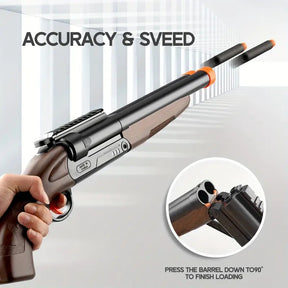 Double-Barreled Shell-Ejecting Gun Nerf Shotgun – rng