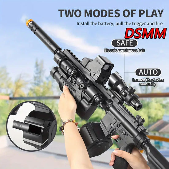 Dual Modes Dual Mag HK416 Gel Blaster Rifle – rng