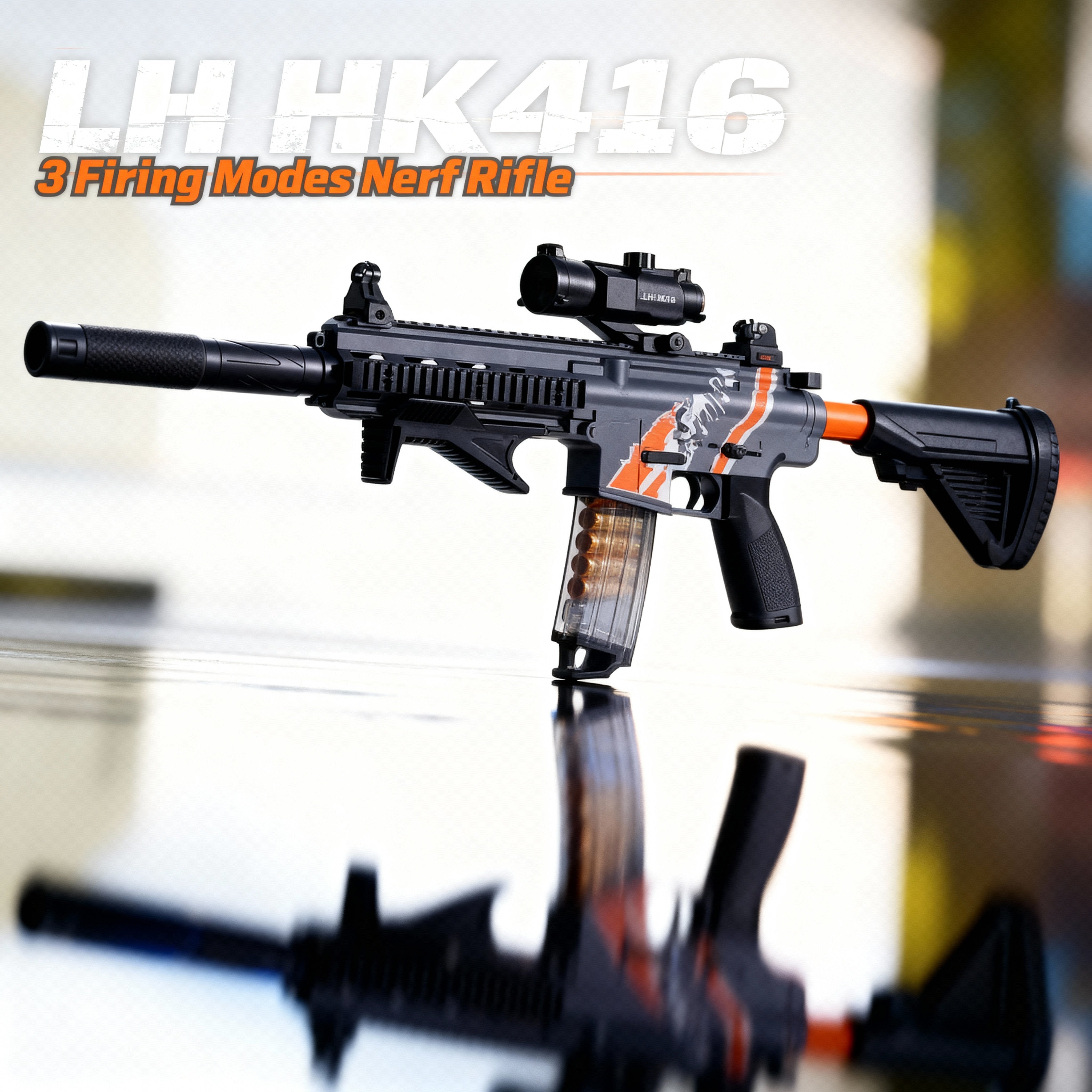 LH HK416 Nerf Rifle - 3 Firing Modes for Ultimate Nerf Fun – rng
