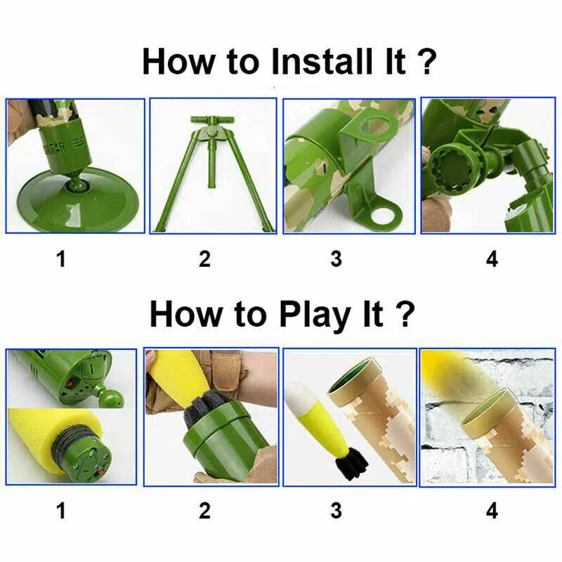 Jedi Mortar Toy Gun Nerf Rocket Launcher – rng