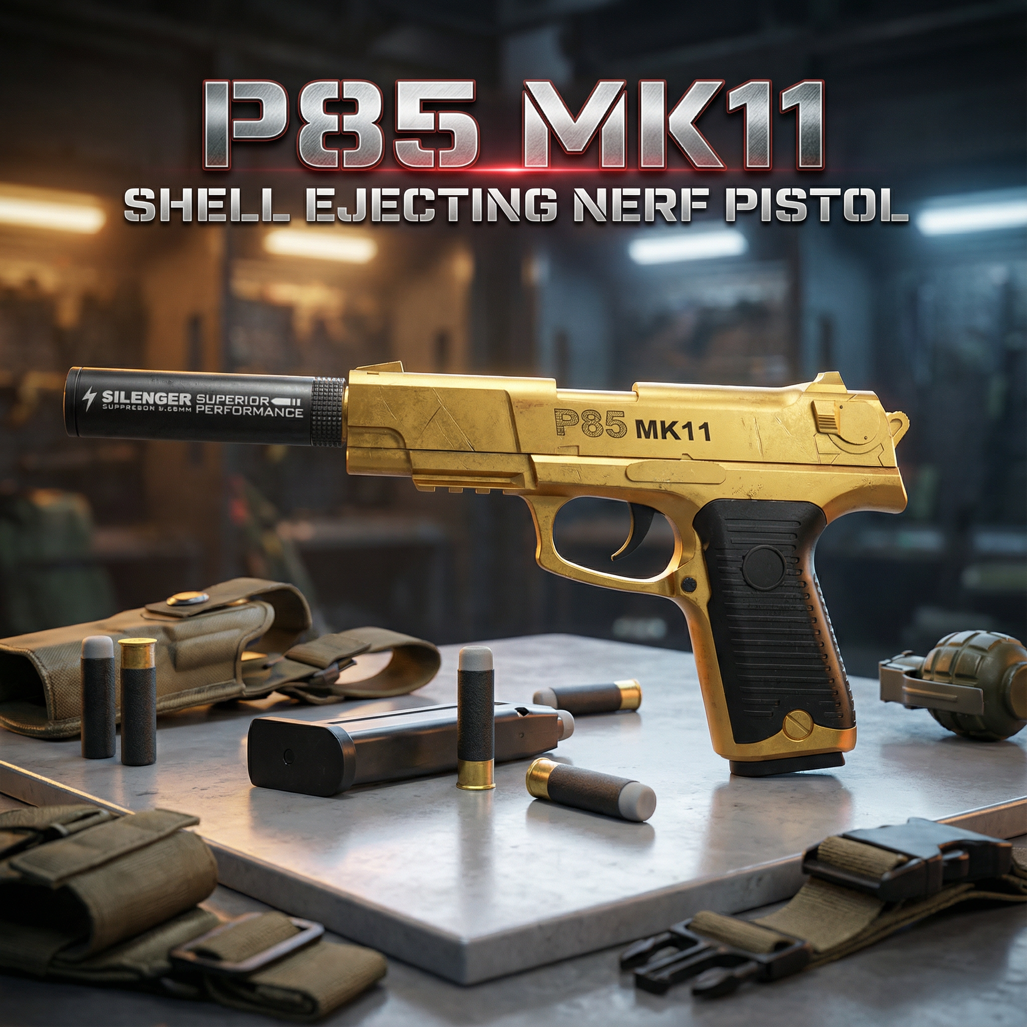 P85 MK11 Shell Ejecting Nerf Pistol - Realistic Blaster | RNG – rng