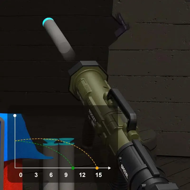 RPG Manual Quick Load Mechanism Nerf Rocket Launcher – rng