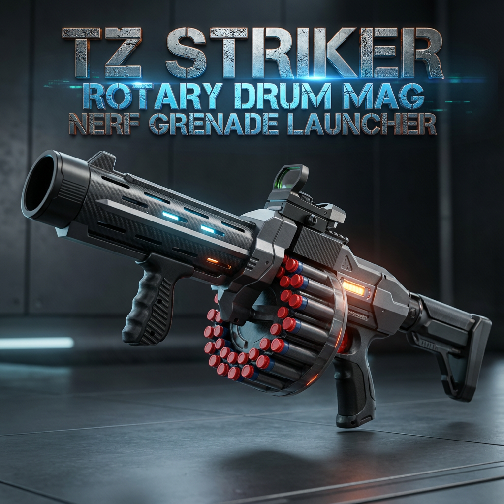 TZ Striker Rotary Drum Mag Nerf Grenade Launcher – rng