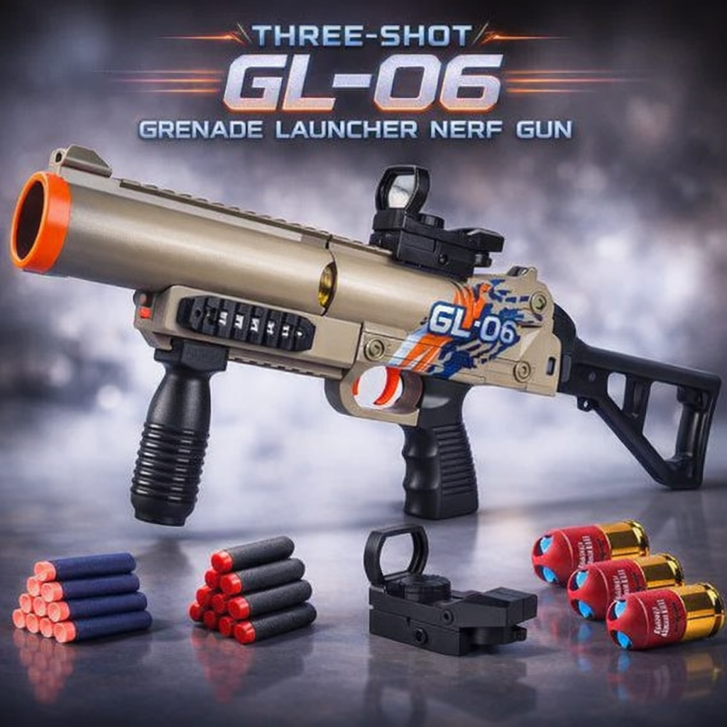 Three-Shot GL-06 Grenade Launcher Nerf Gun – rng