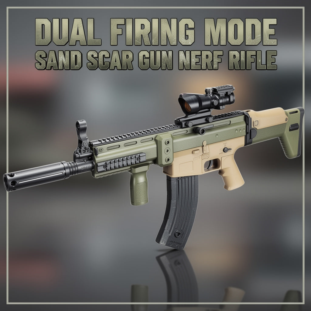 Scar L Automatic Sand Nerf Rifle Gun – rng