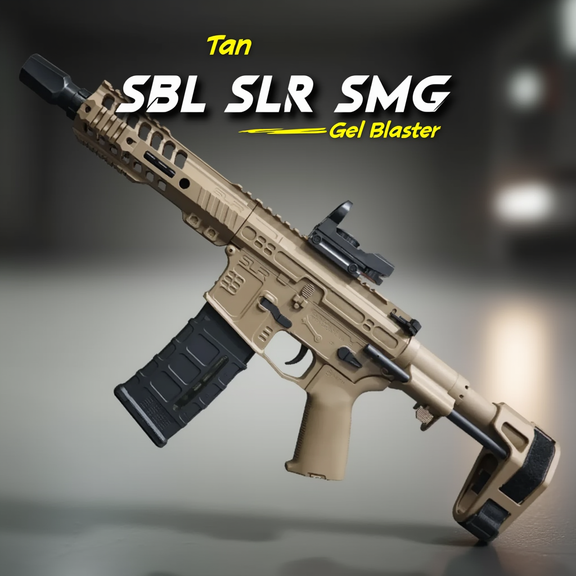 SBL Tan SLR SMG Gel Blaster With Tactical Rail – rng