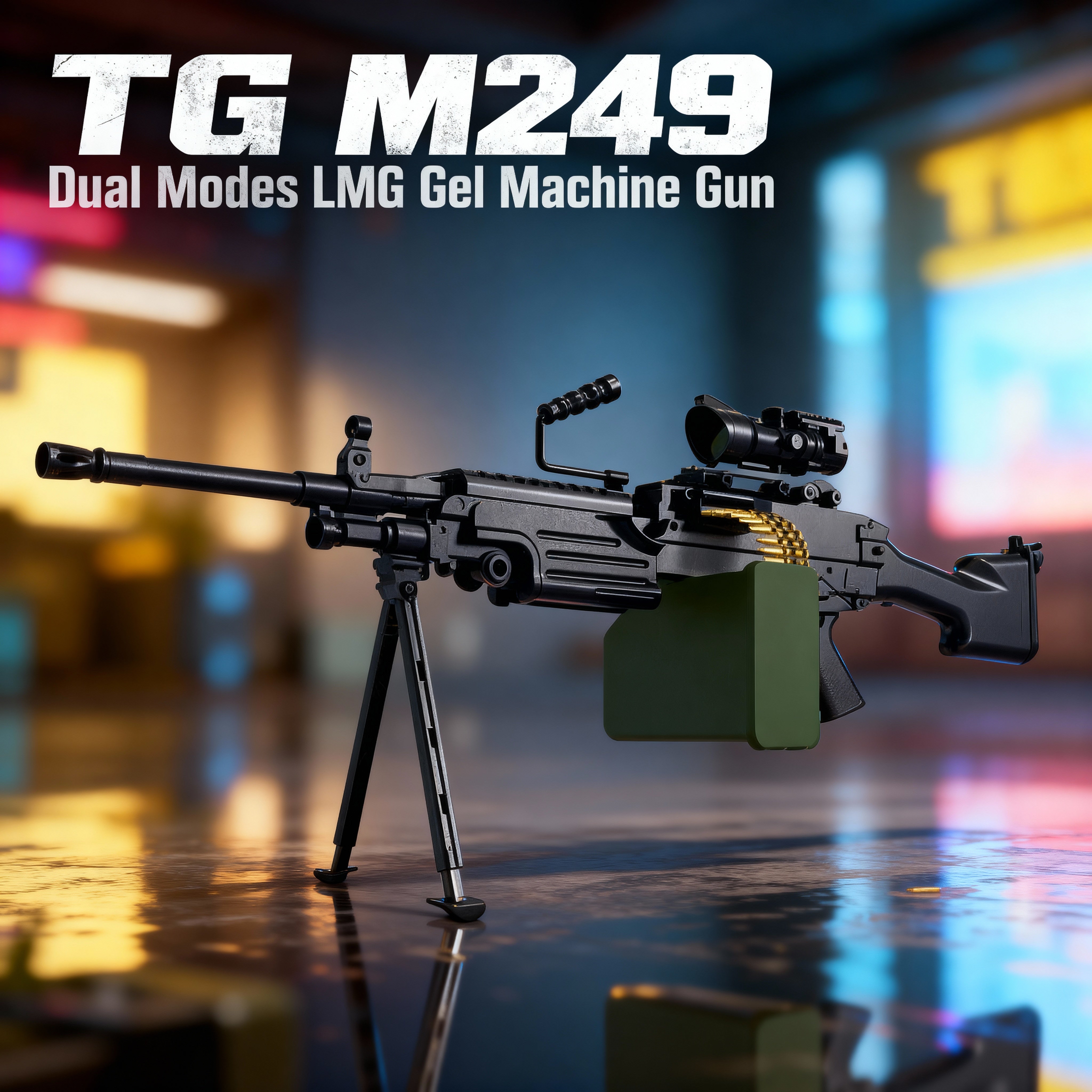 TG M249 LMG Gel Machine Gun - Dual Modes Heavy Support | RNG – rng