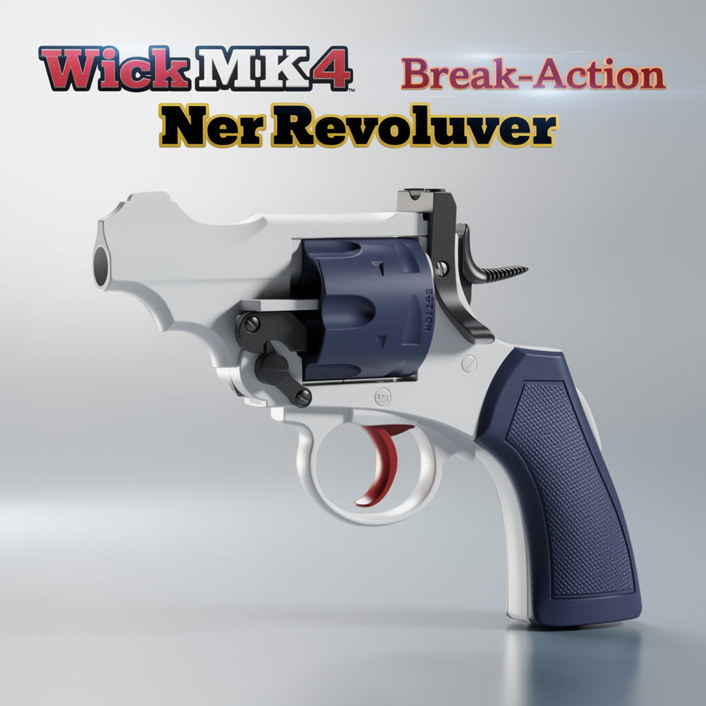 Wick MK4 Break-Action Nerf Snub Nose Revolver - Tactical Pistol | RNG – rng