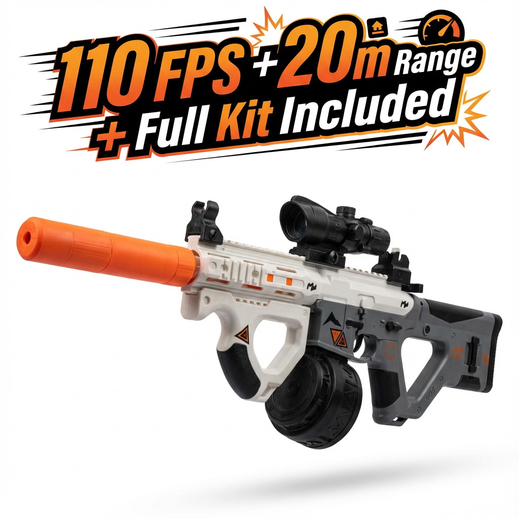Realistic CQR M4 Orbeez Gun Full Auto – 20m Range + Full Kit – rng