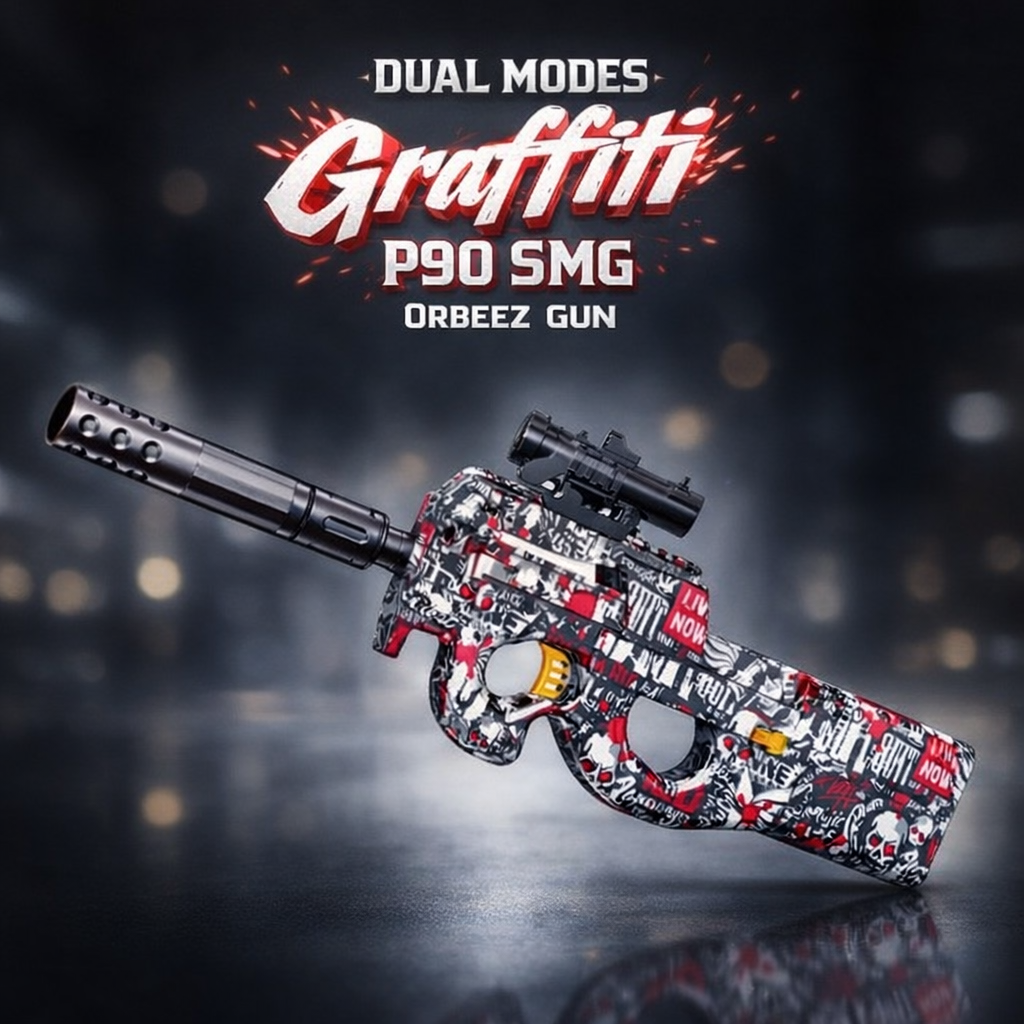 Dual Modes Graffiti P90 SMG Orbeez Gun – rng