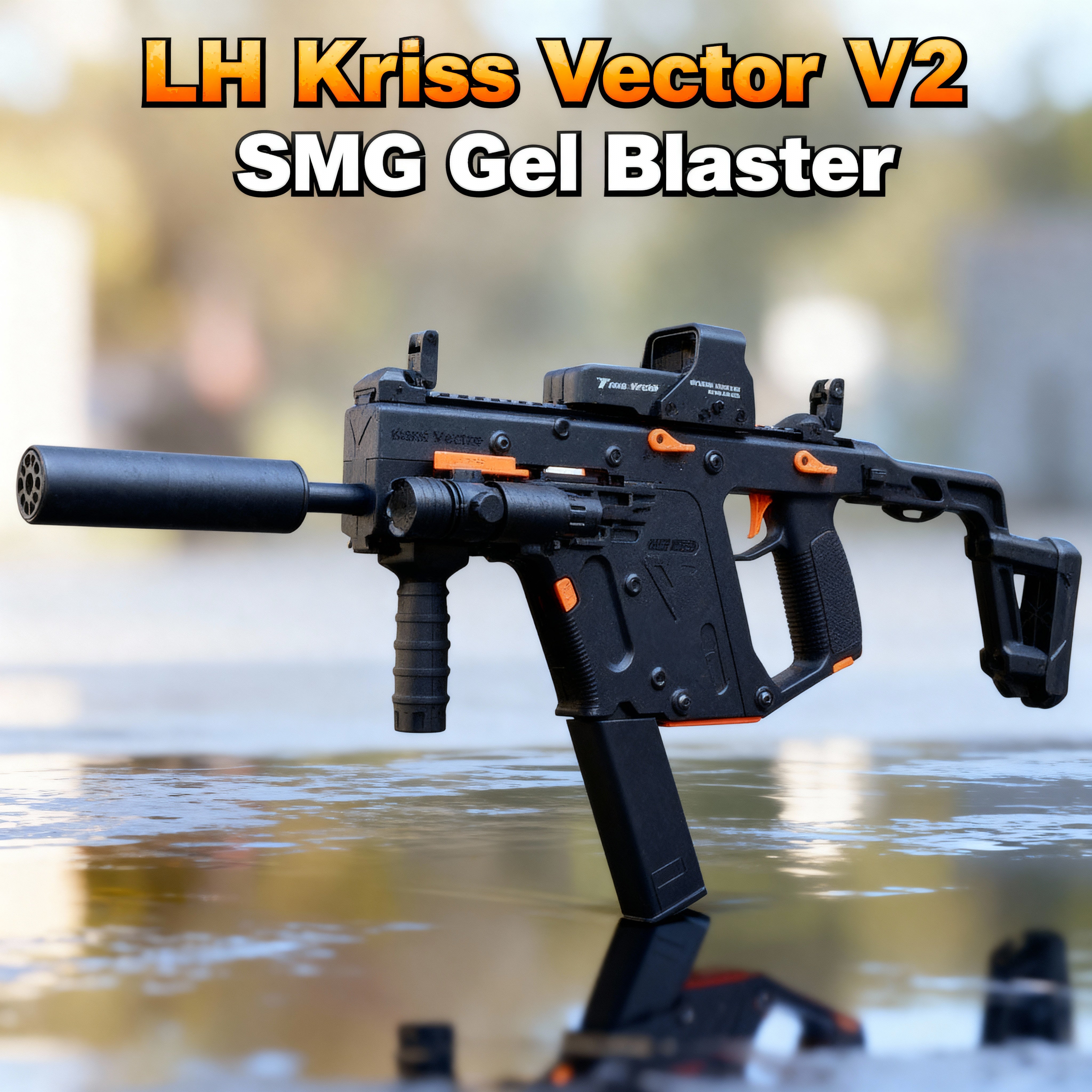 LH Kriss Vector V2 SMG Gel Blaster With Flashlight – rng