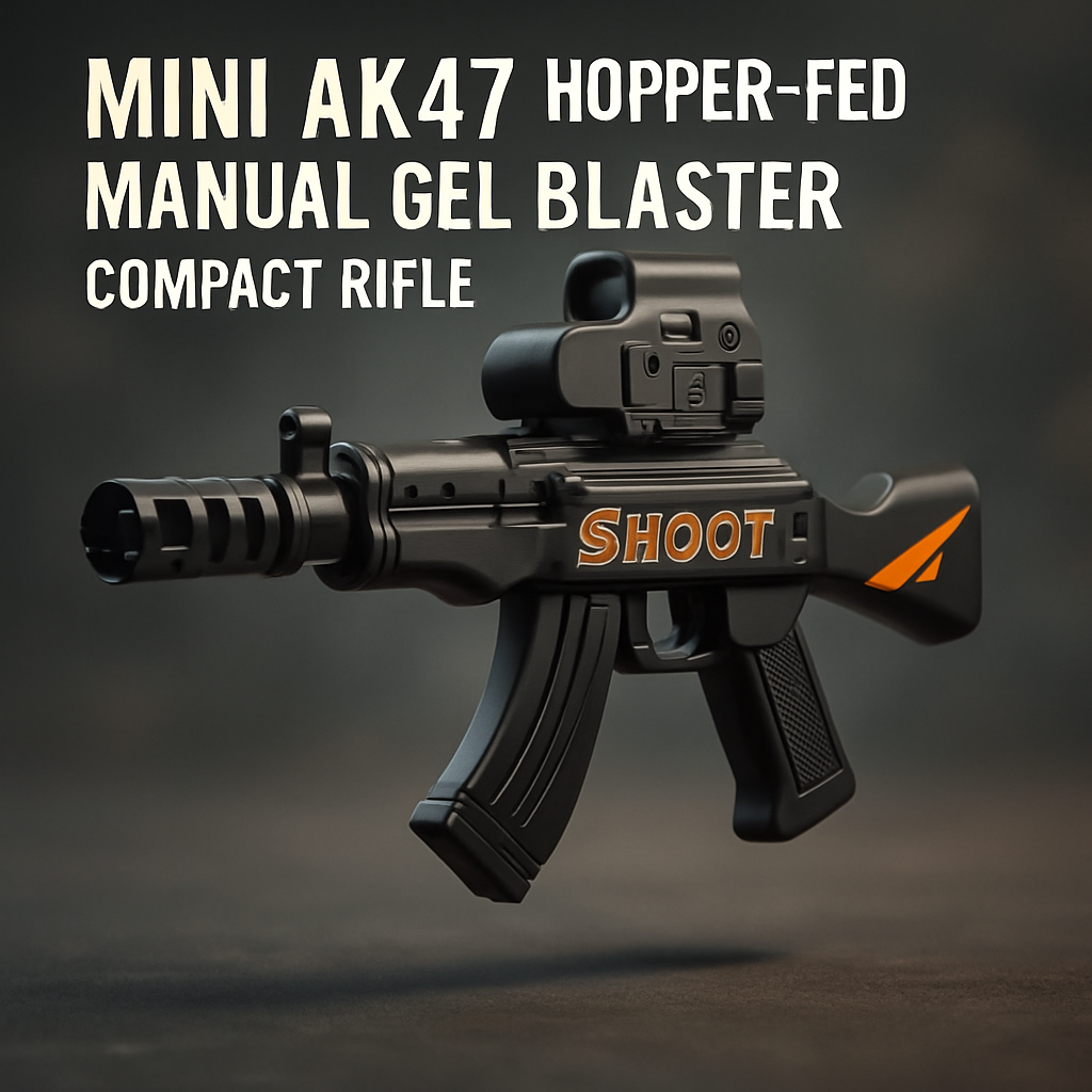 Mini AK47 Gel Blaster | Manual Burst | Hopper Fed | $75.99 – rng