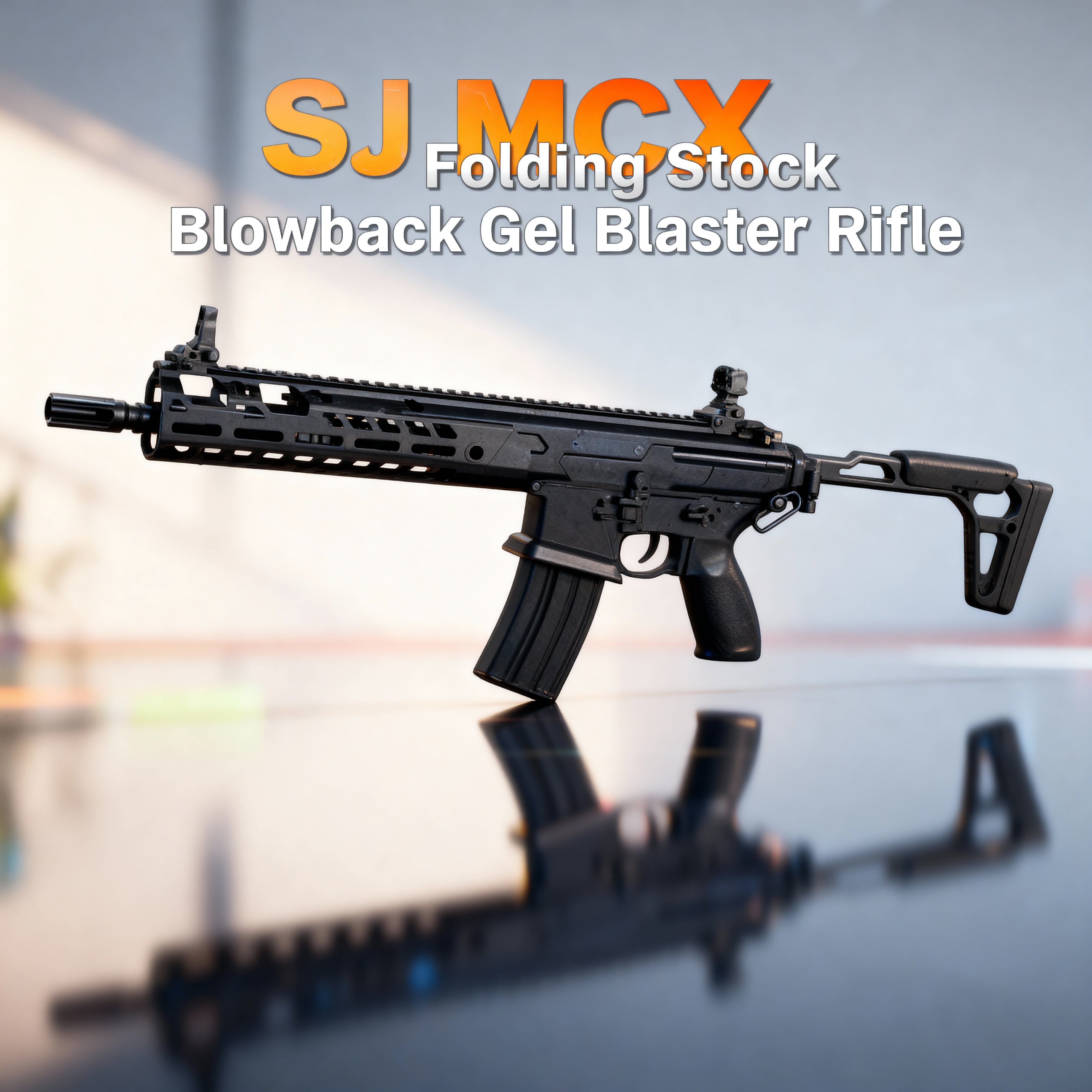SJ MCX Folding Stock Blowback Gel Blaster Rifle – rng