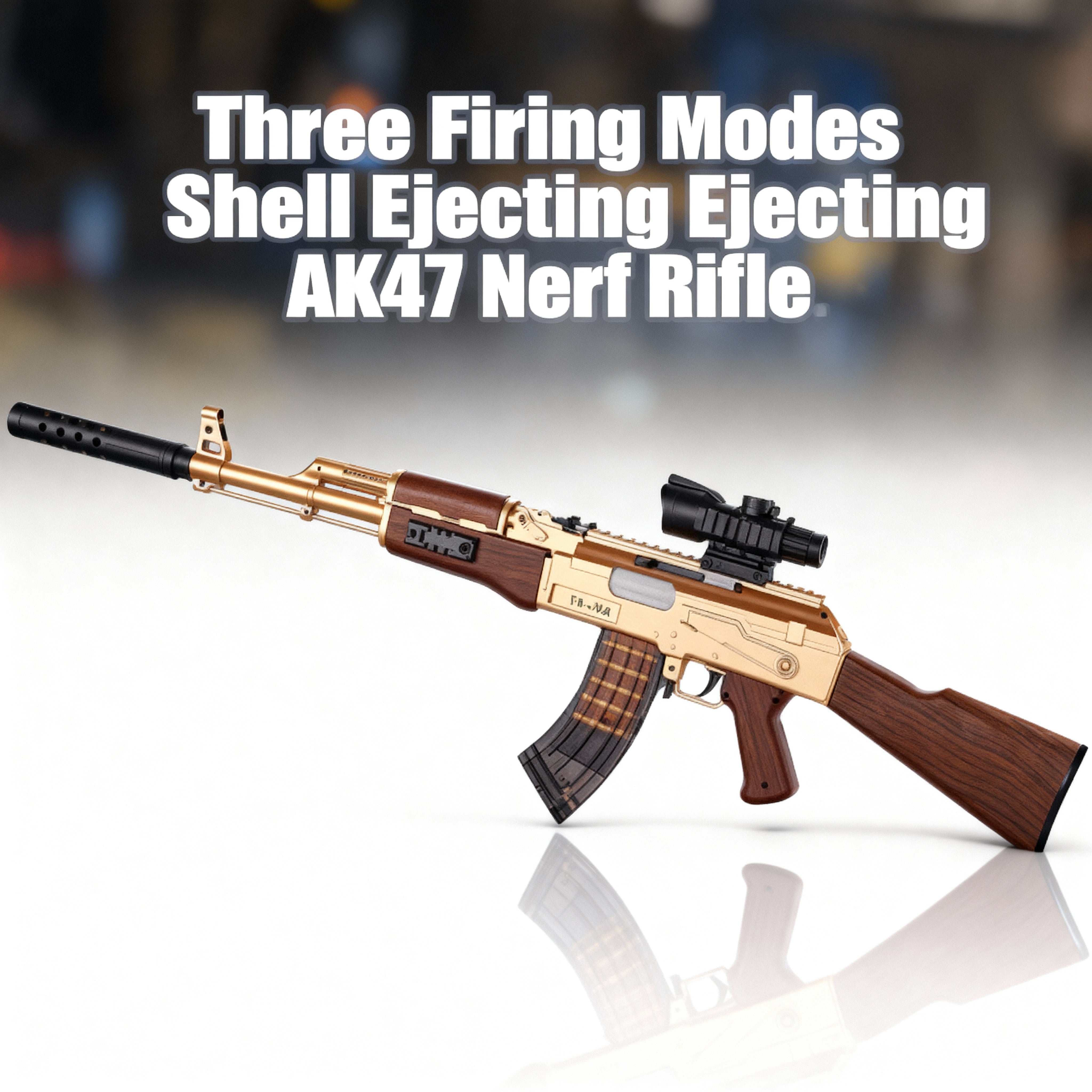 Three Firing Modes Shell Ejecting AK47 Nerf Rifle - Nerf Automatic ...