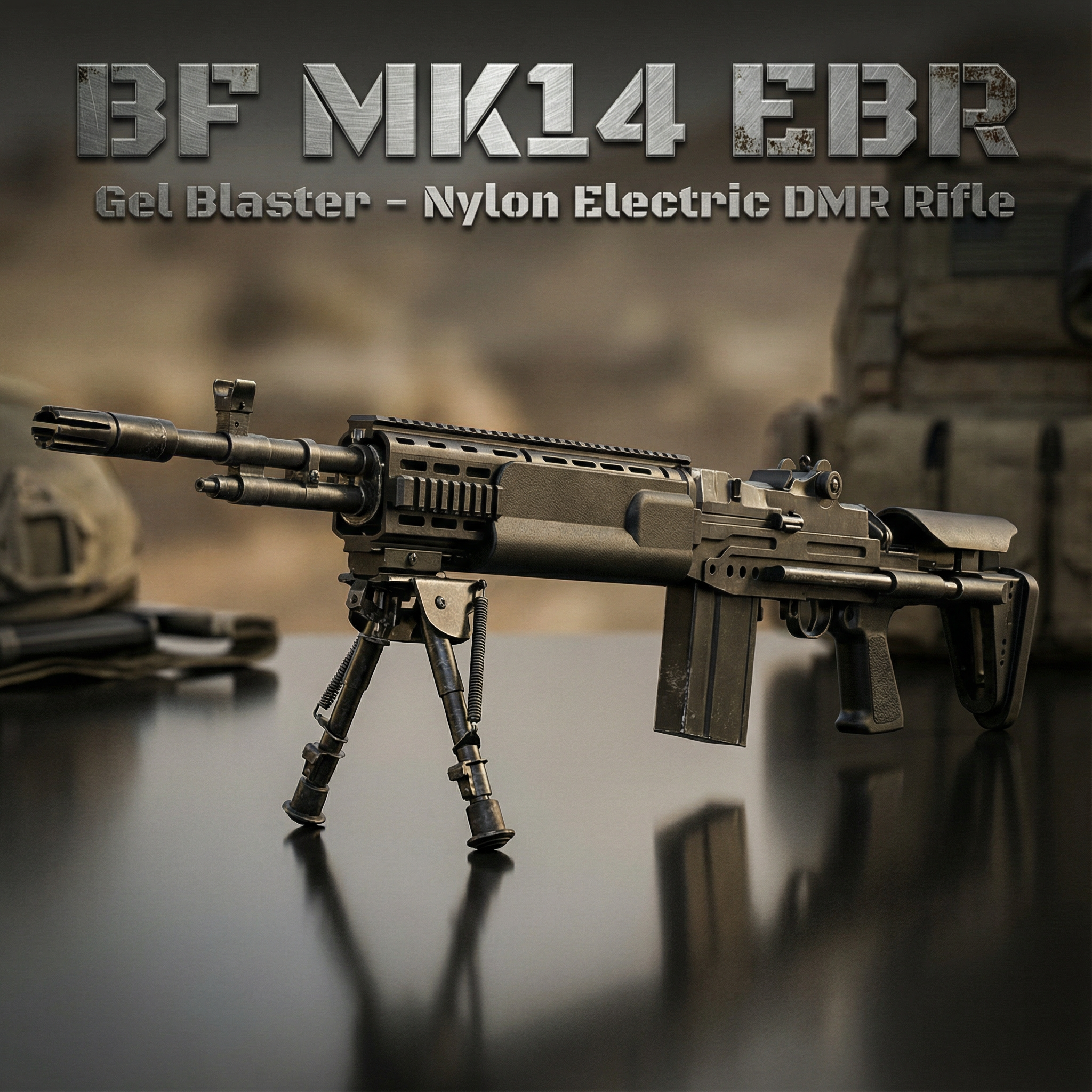 BF MK14 Gel Ball Sniper Rifle - Auto-Fire Tactical Blaster – rng