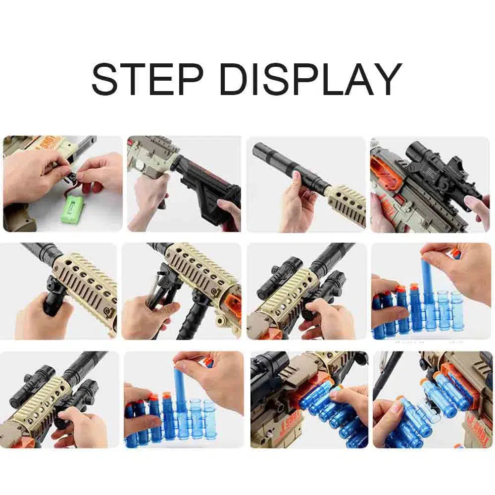 Tan Automatic M2 Chain Nerf Machine Gun – rng